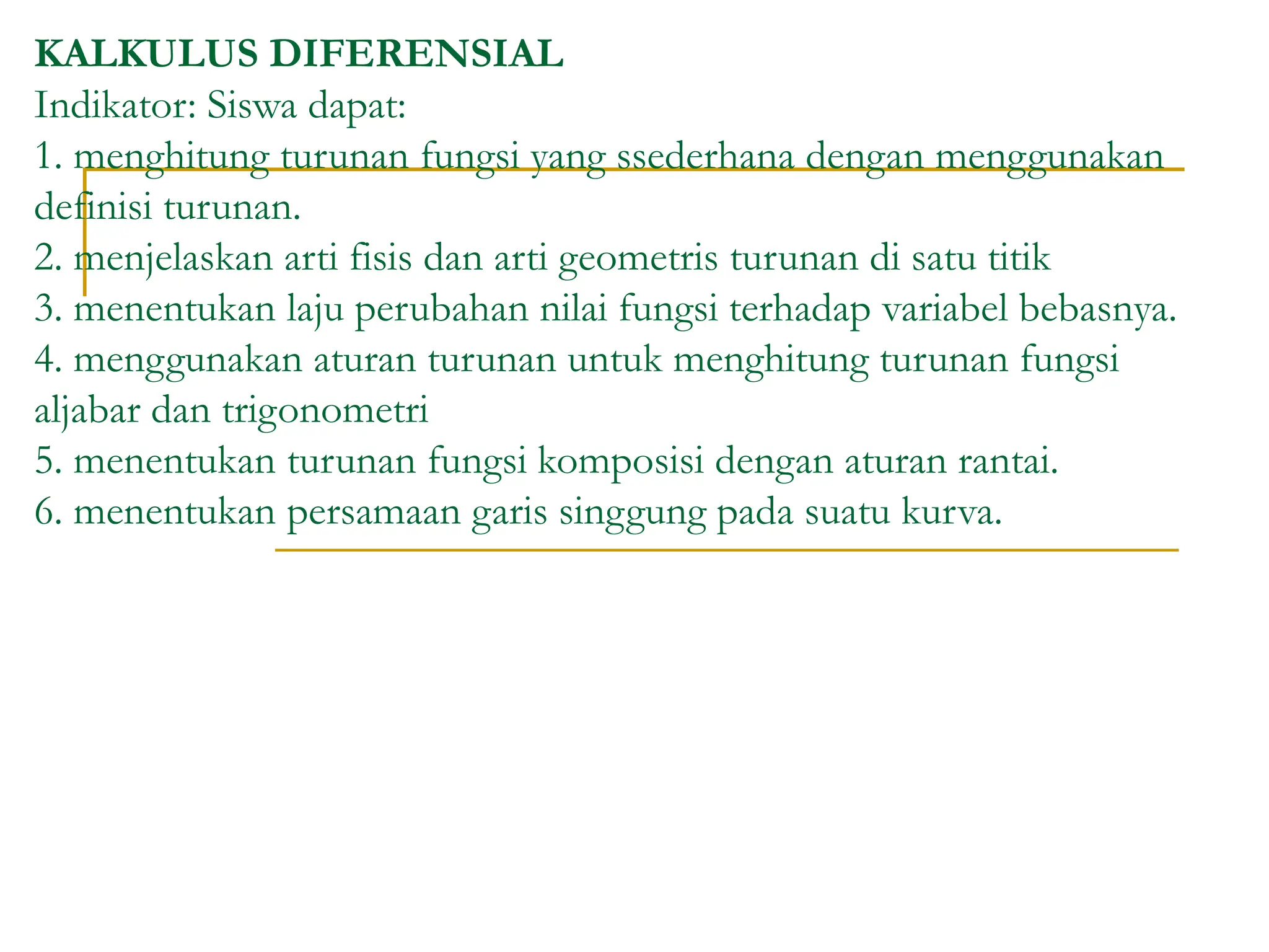 Kalkulus_diferensial.ppt untuk perkuliahan kalkulus | PPT