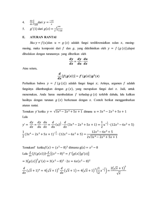 Kalkulus diferensial dan integral | PDF