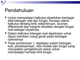 Kalkulus 1 | PPT