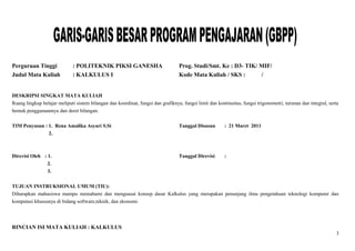 Kalkulus i gbpp & sap[1] | PPT