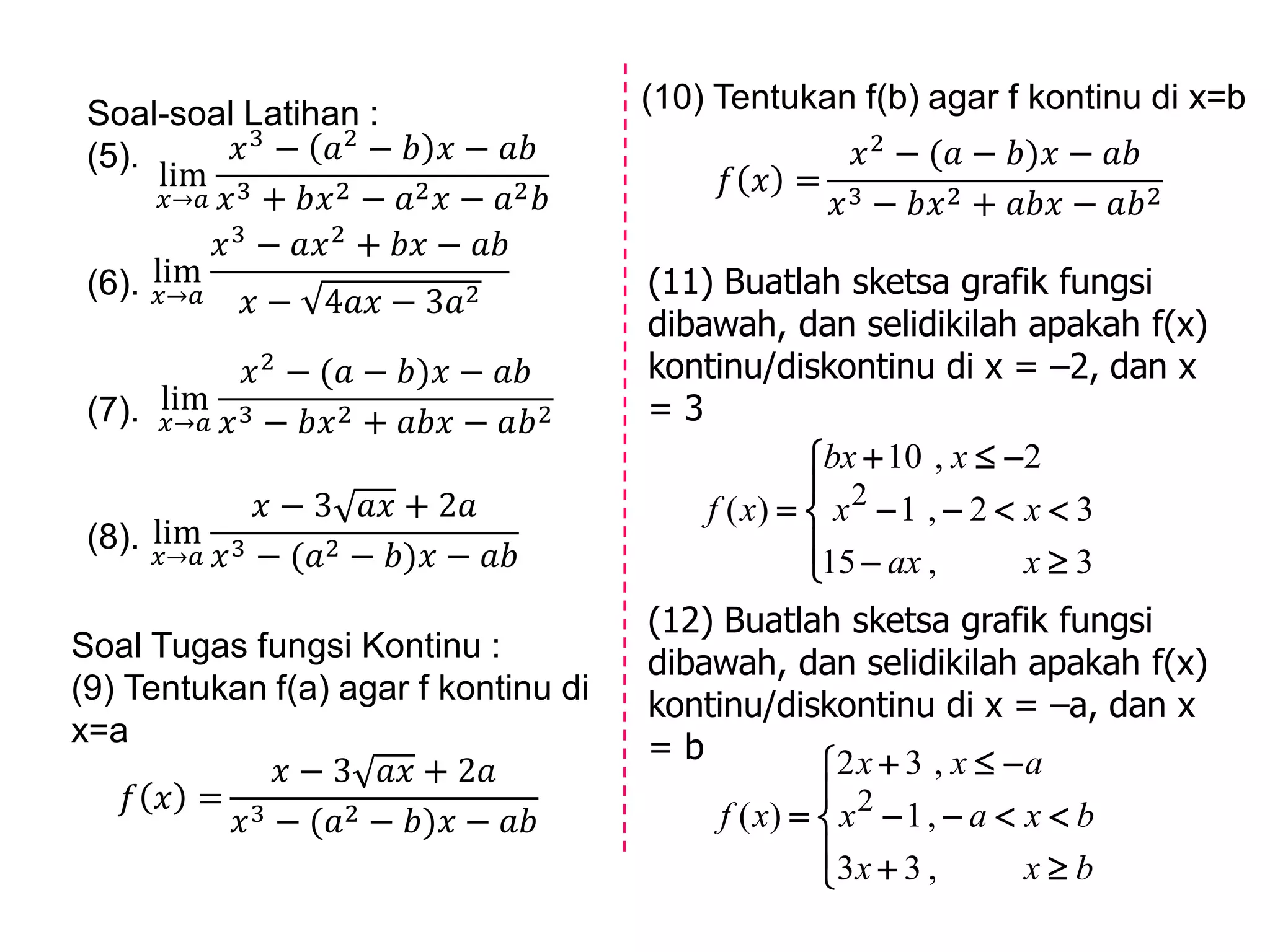 Kalkulus modul 2 fungsi dan limit fungsi revisi | PDF