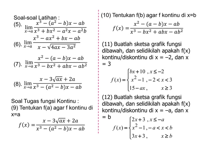 Kalkulus modul 2 fungsi dan limit fungsi revisi | PDF
