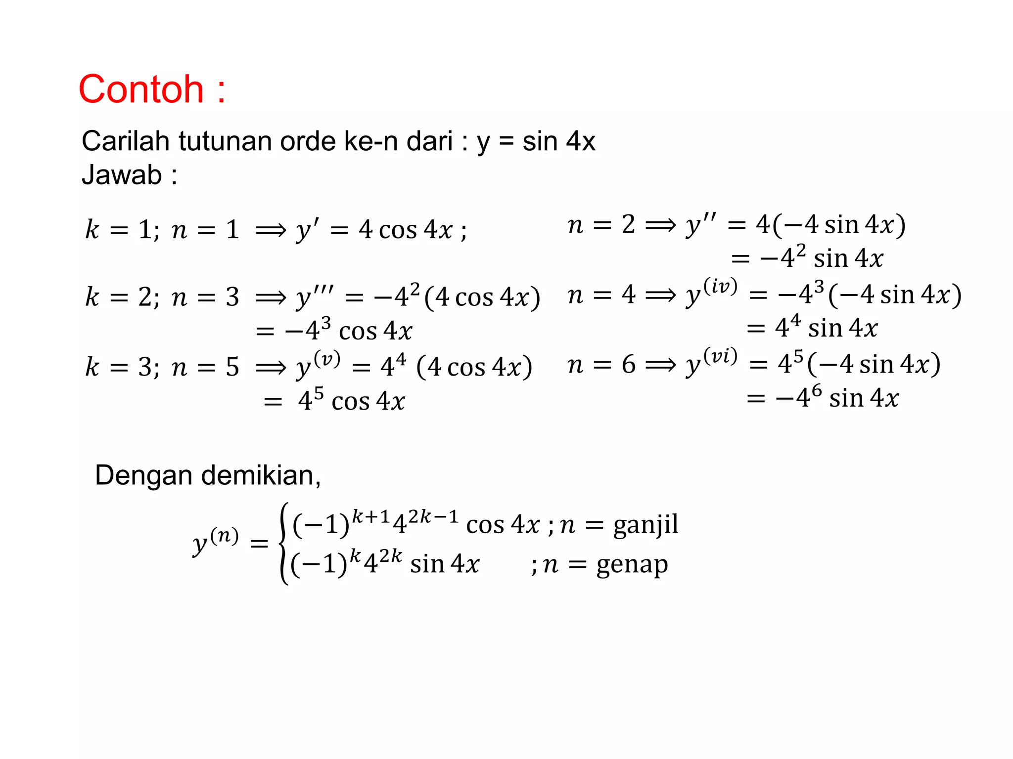 Kalkulus modul 3a turunan fungsi revisi | PPT