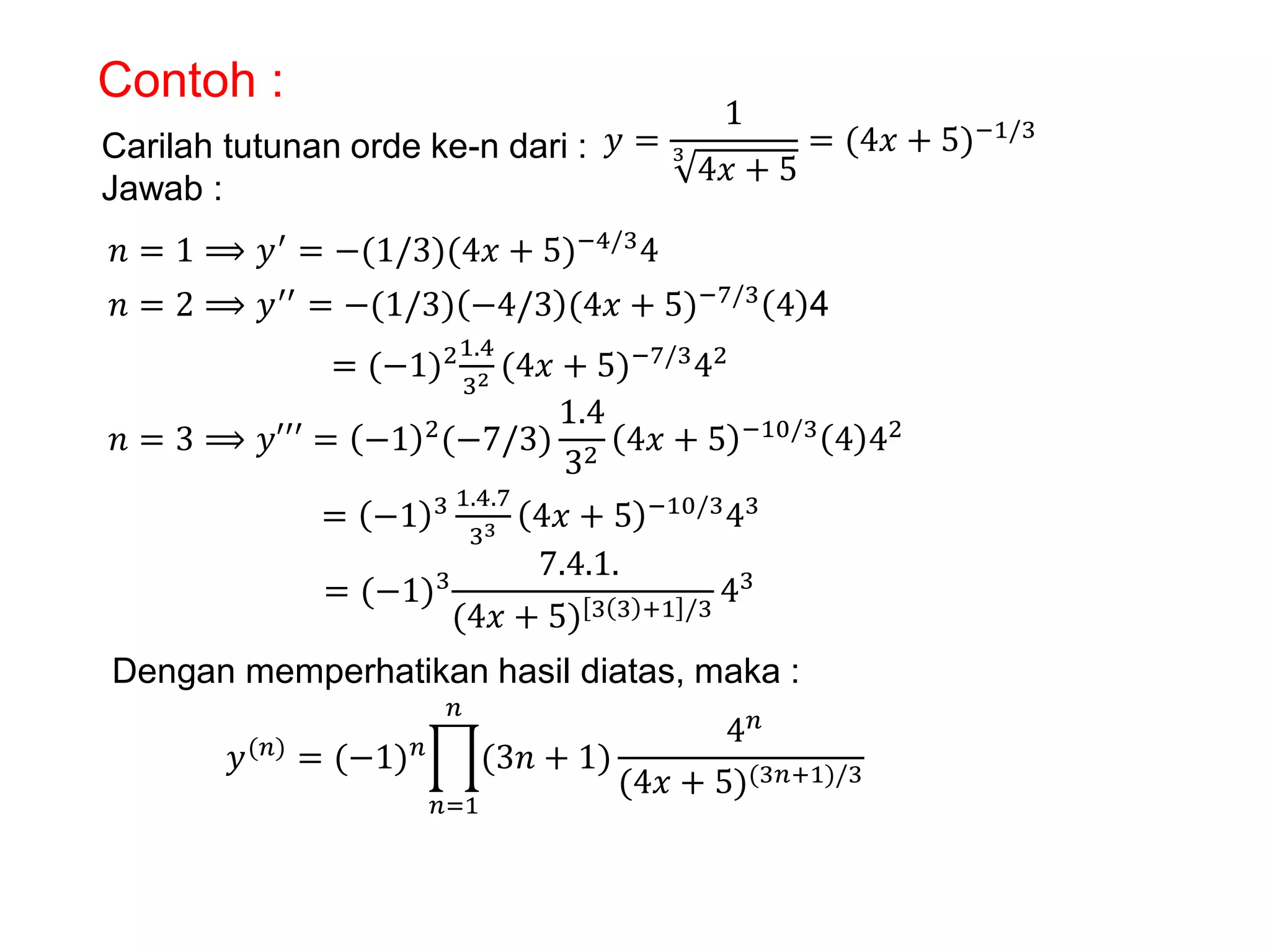 Kalkulus modul 3a turunan fungsi revisi | PPT