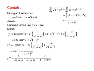 Kalkulus modul 3b turunan fungsi transendent | PDF