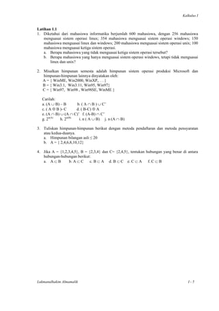 Kalkulus modul i himpunan | PDF