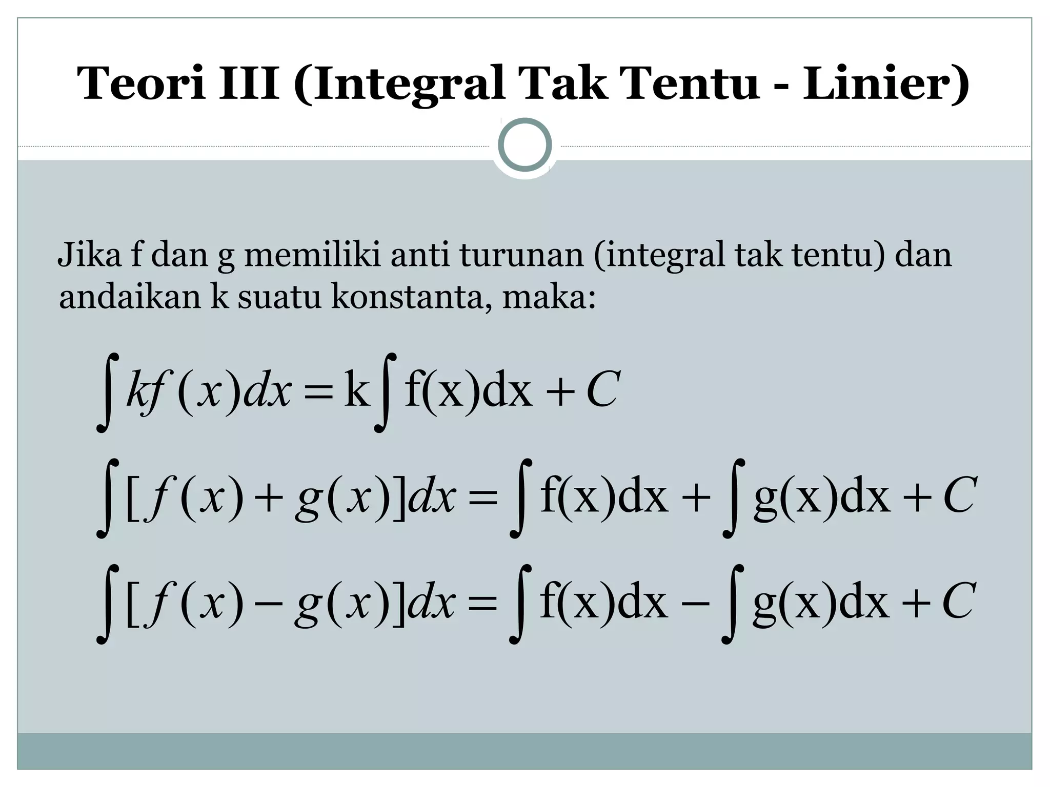Kalkulus turunan dan integral | PPT