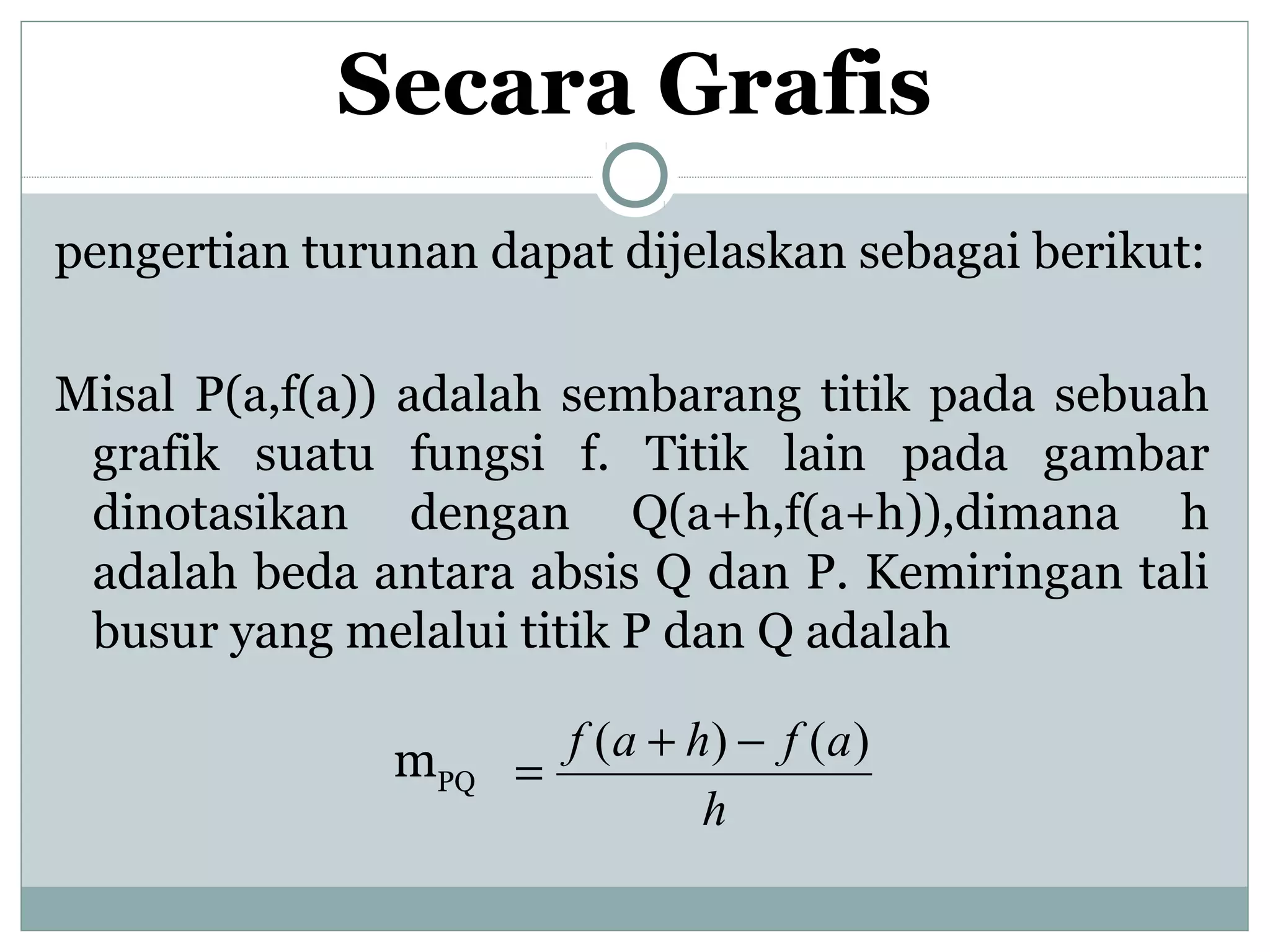 Kalkulus turunan dan integral | PPT