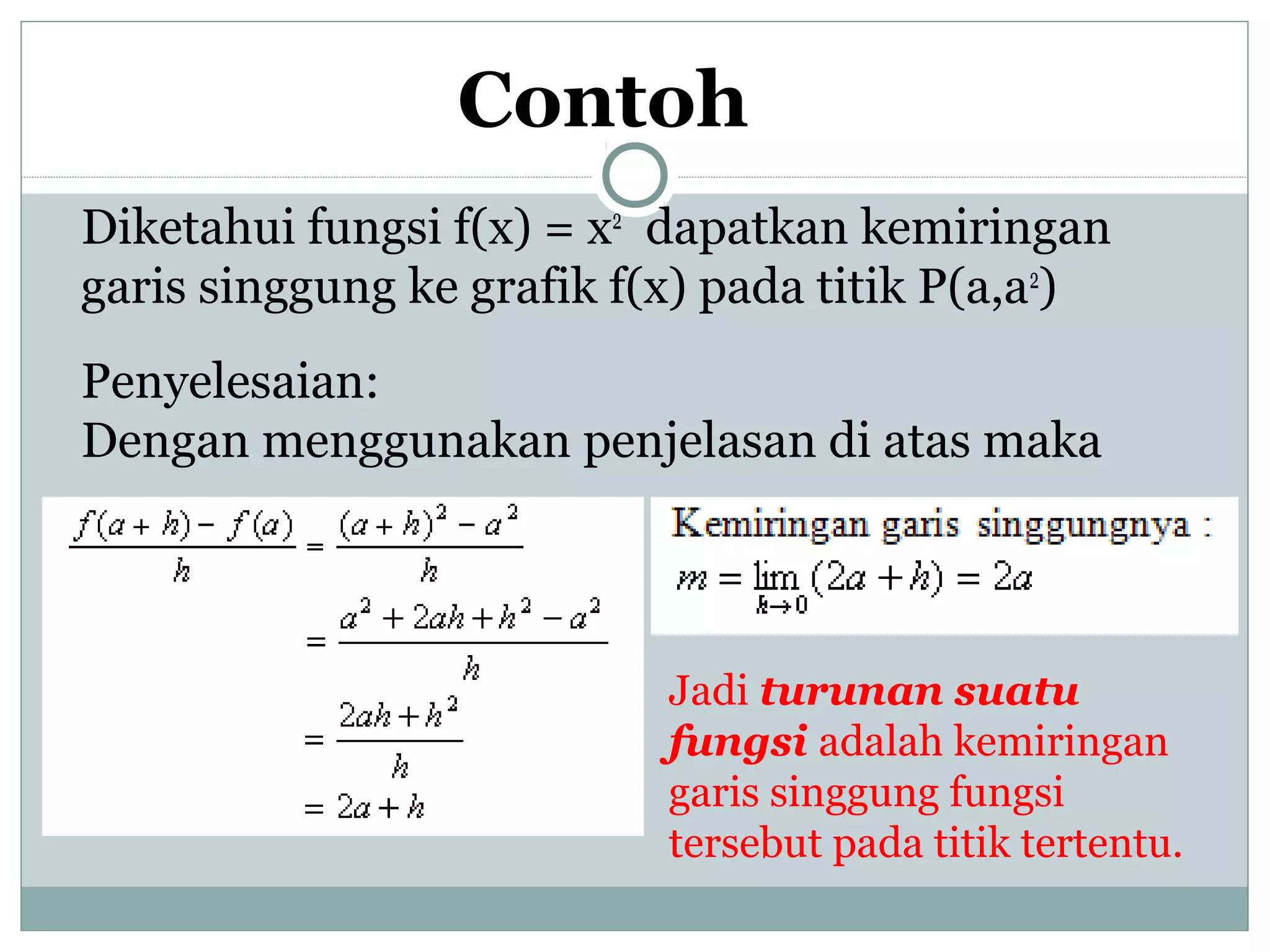 Kalkulus turunan dan integral | PPT