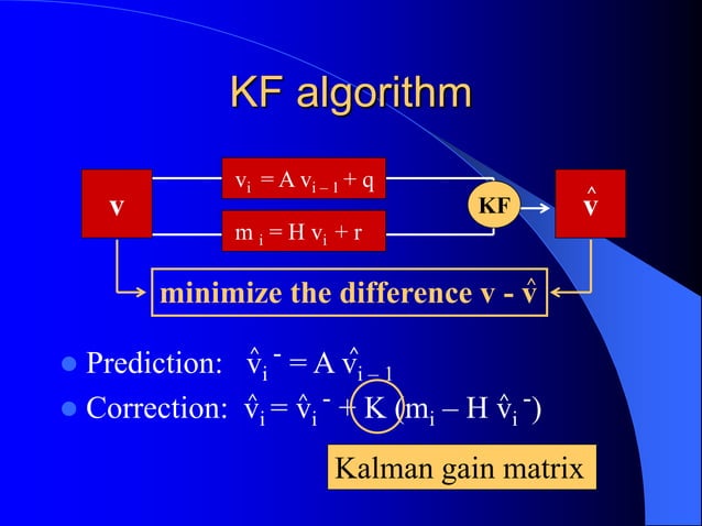 kalman filter illustrated with 2D example | PPT