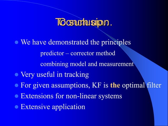 kalman filter illustrated with 2D example | PPT