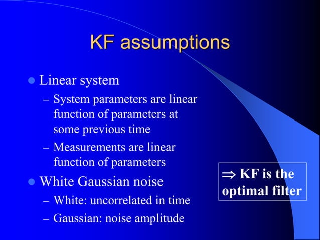 kalman filter illustrated with 2D example | PPT