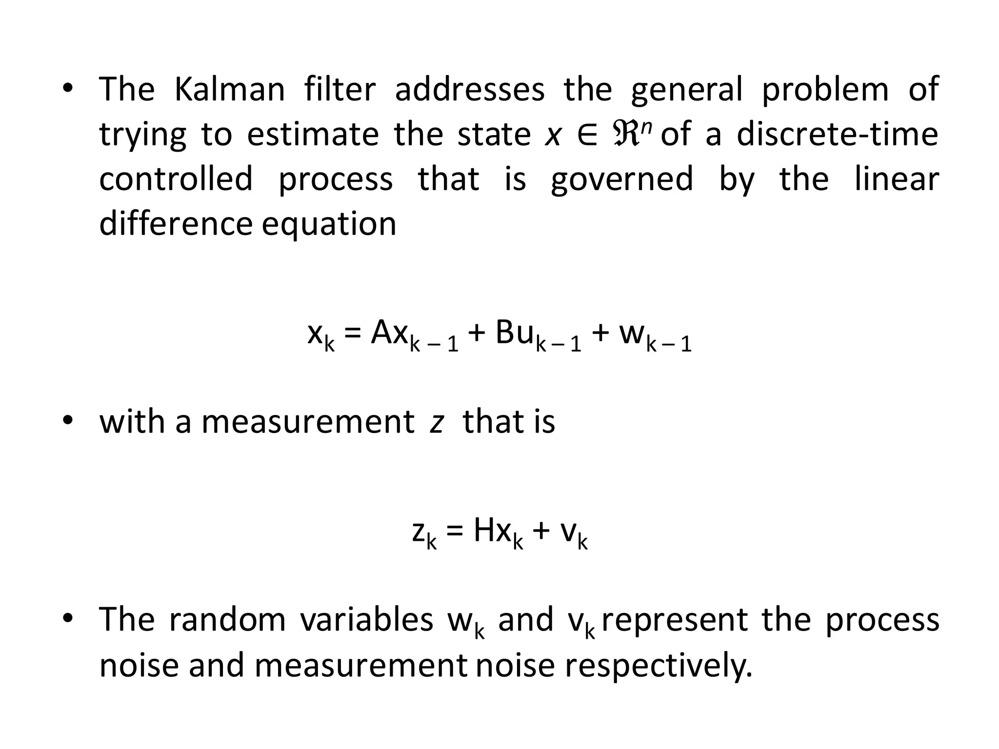 Kalman filter - Applications in Image processing | PDF