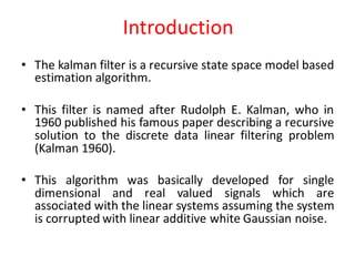 Kalman filter - Applications in Image processing | PDF