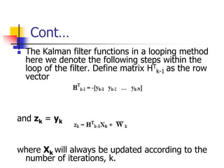 Kalman filter | PPT