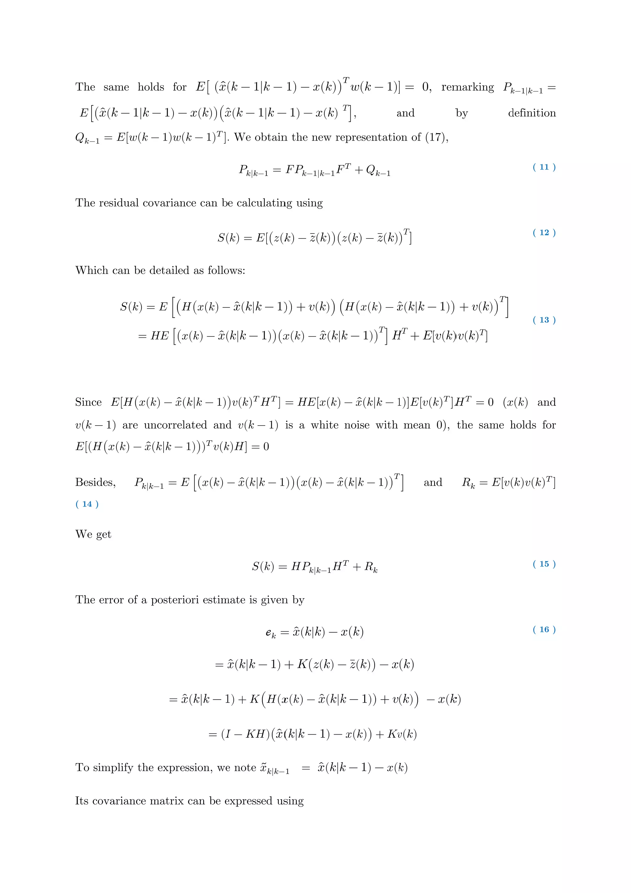 Kalman filter demonstration | PDF | Physics | Science