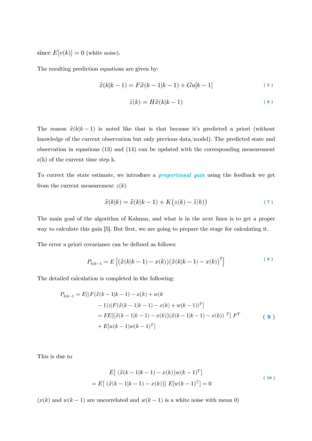 Kalman filter demonstration | PDF