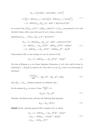 Kalman filter demonstration | PDF | Physics | Science