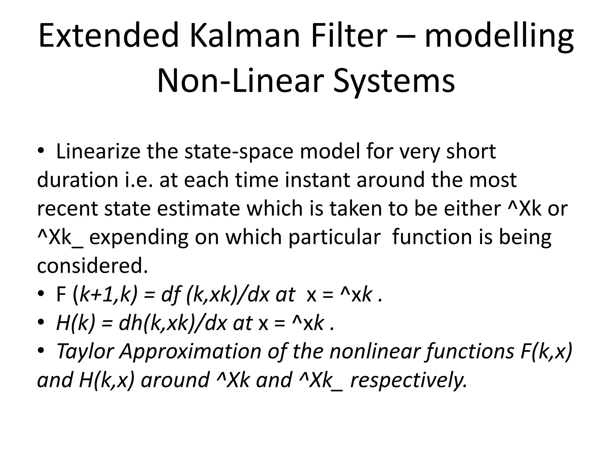 Kalman filter for object tracking | PPTX