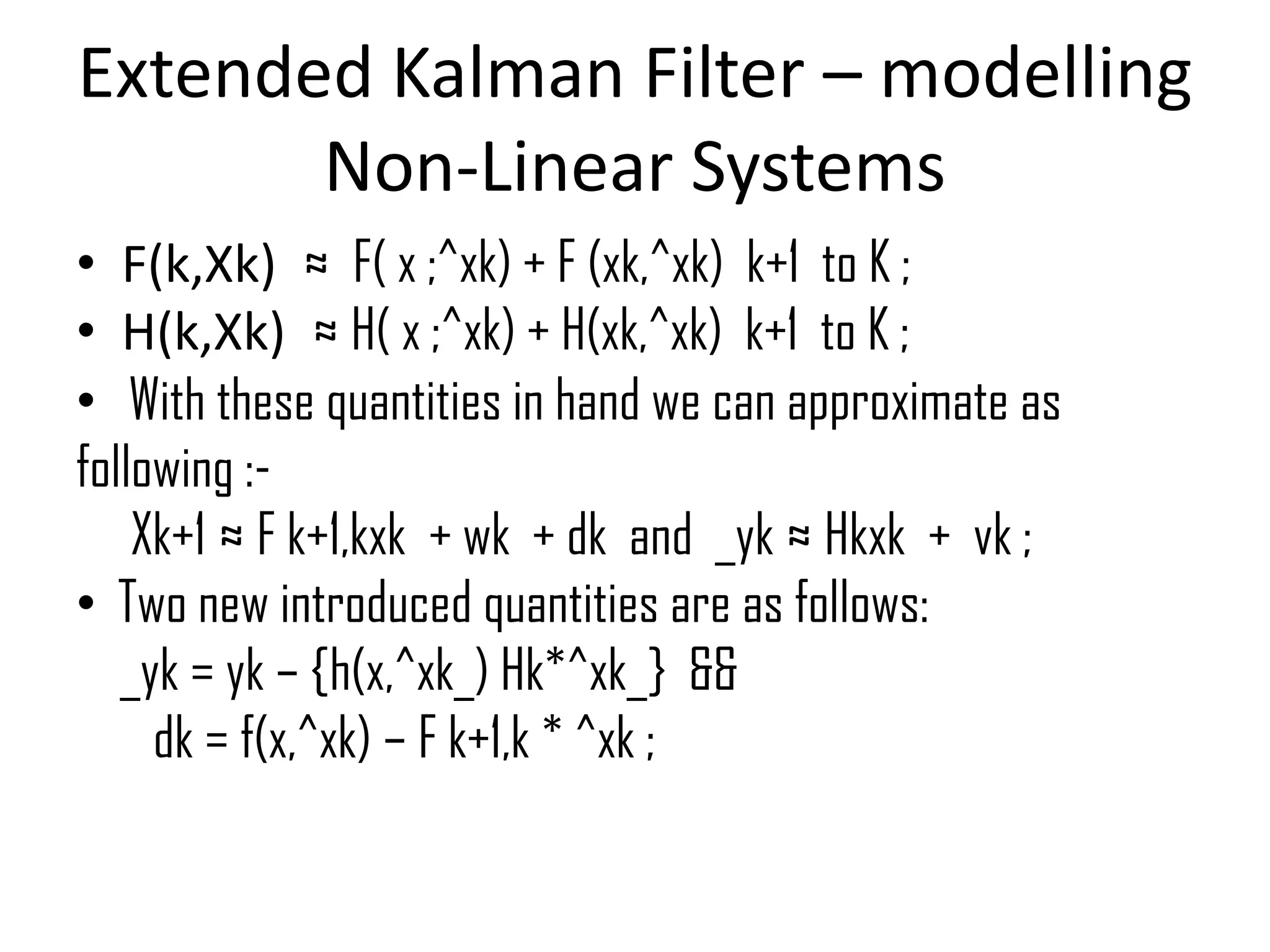 Kalman filter for object tracking | PPTX