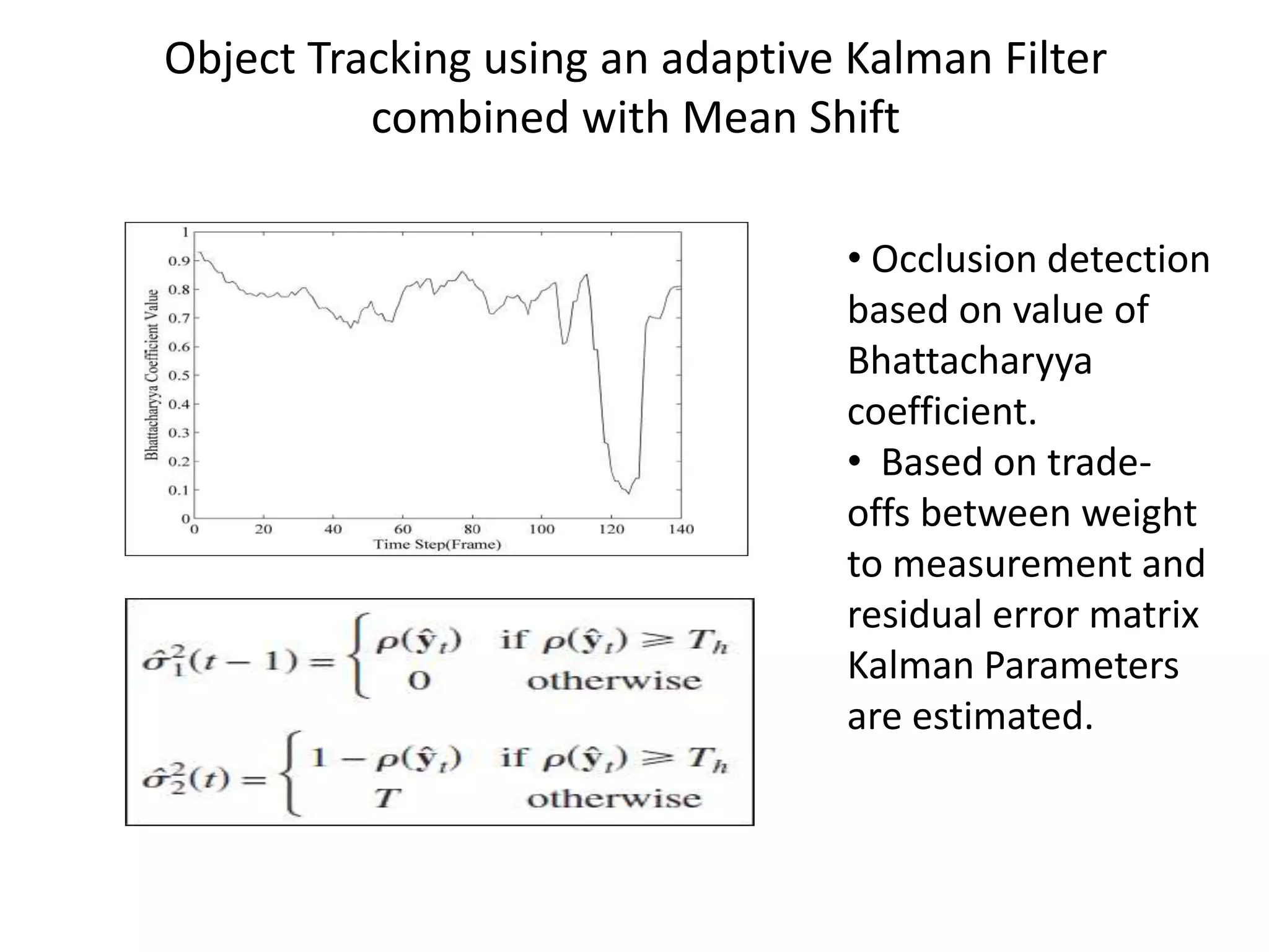 Kalman filter for object tracking | PPTX