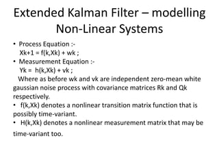 Kalman filter for object tracking | PPTX