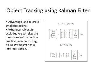 Kalman filter for object tracking | PPTX