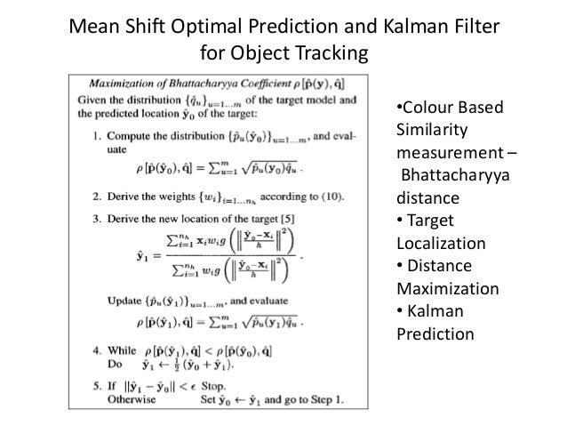 Kalman Filter For Object Tracking
