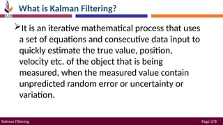 Introduction to Kalman Filtering: Estimating True Values in Digital Signal Processing | PPT