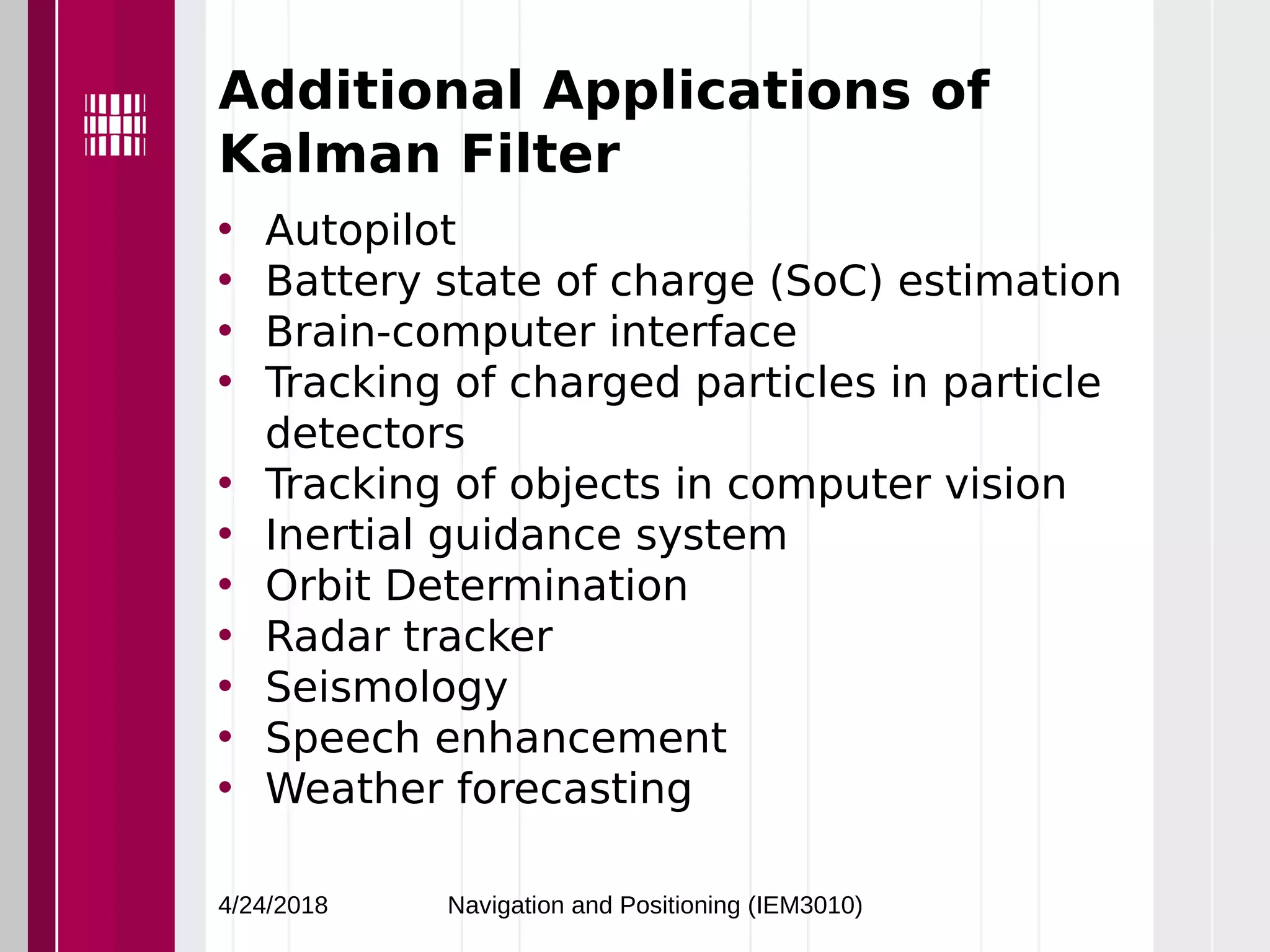 Kalman Filter Presentation | PDF