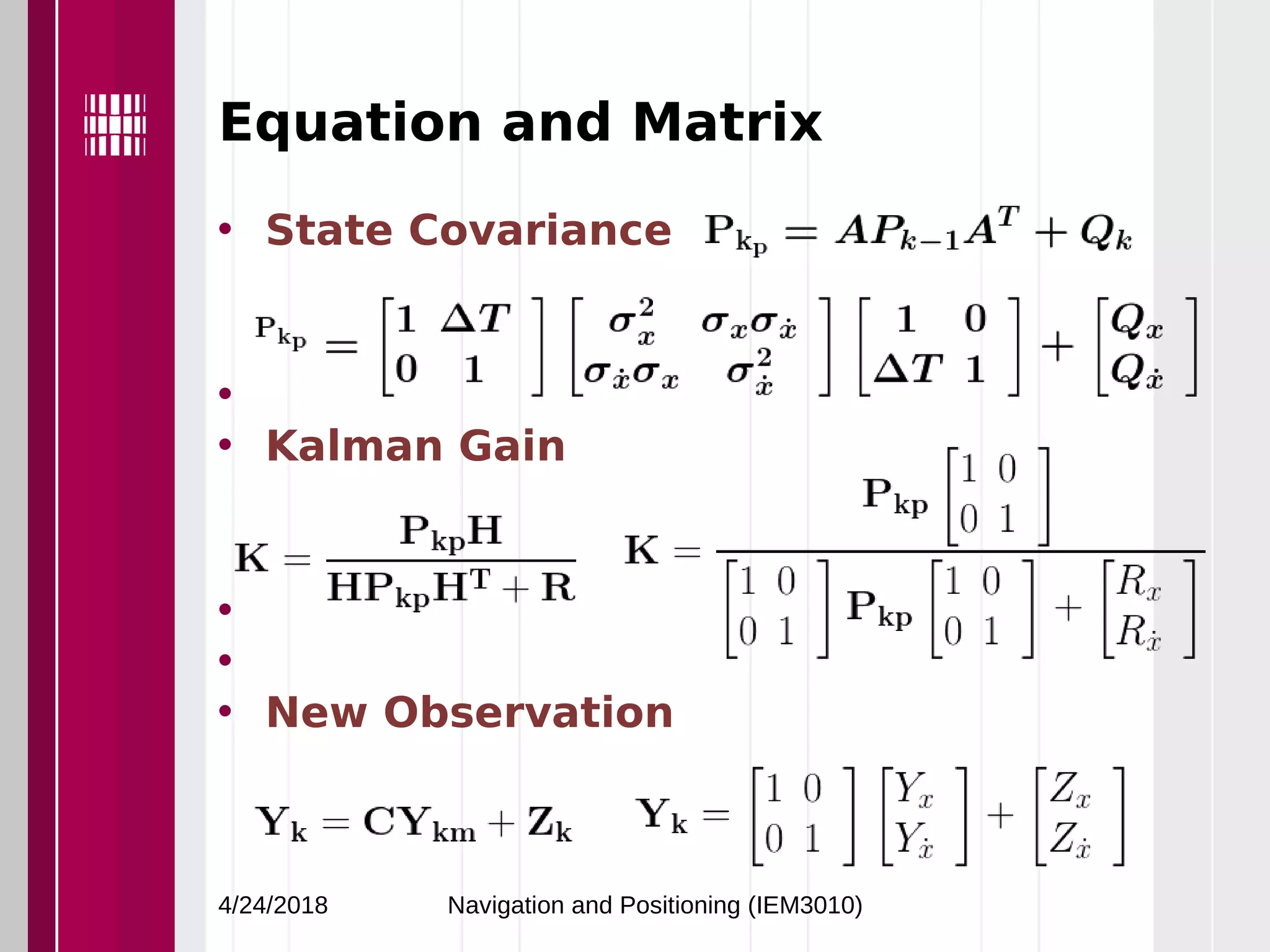Kalman Filter Presentation | PDF