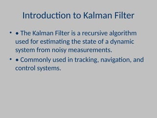 Kalman Filter Tracking Method (22-5J3).pptx