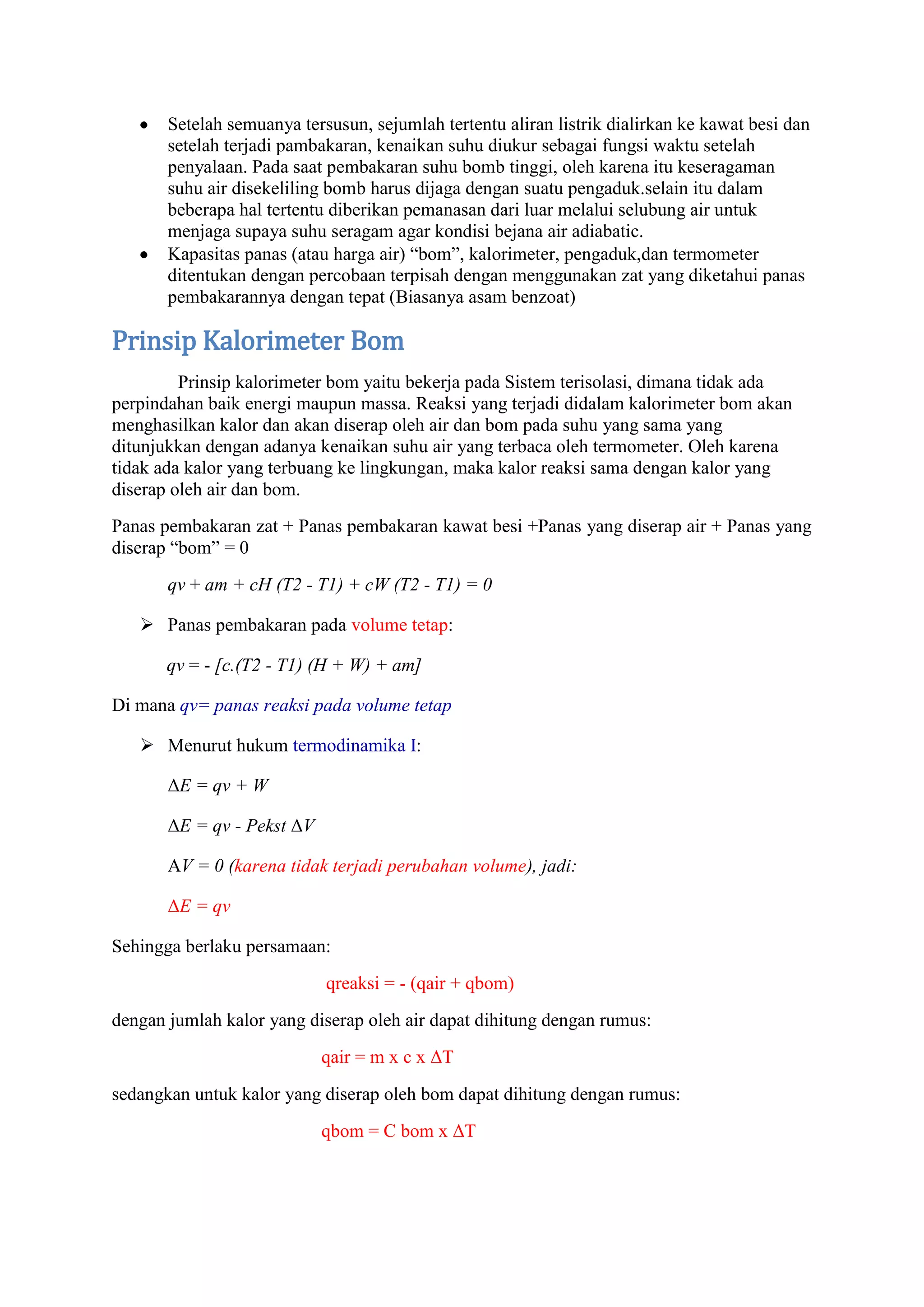 Kalorimeter bom | DOCX