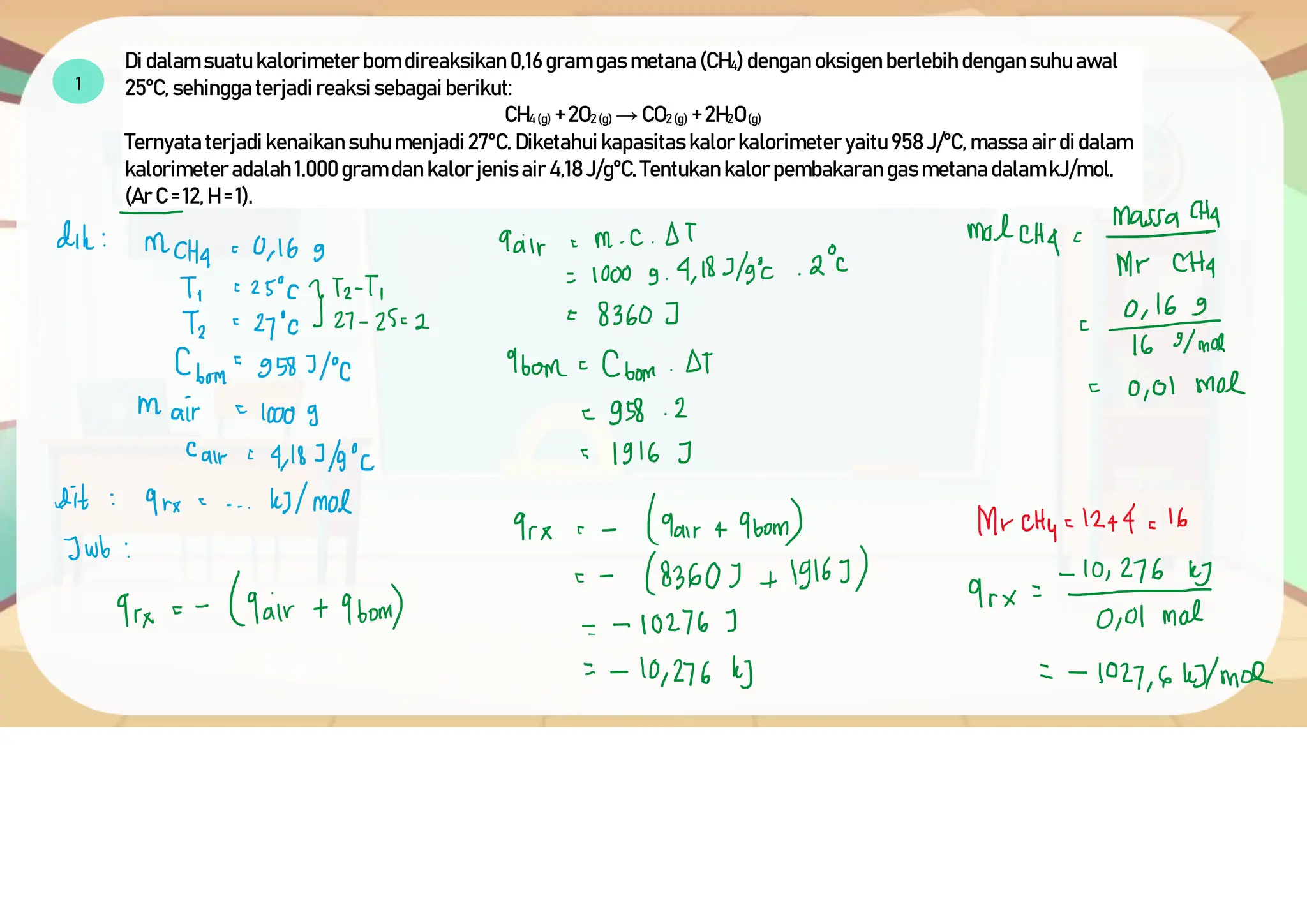 pembahasan soal kimia materi kalorimeter | DOCX