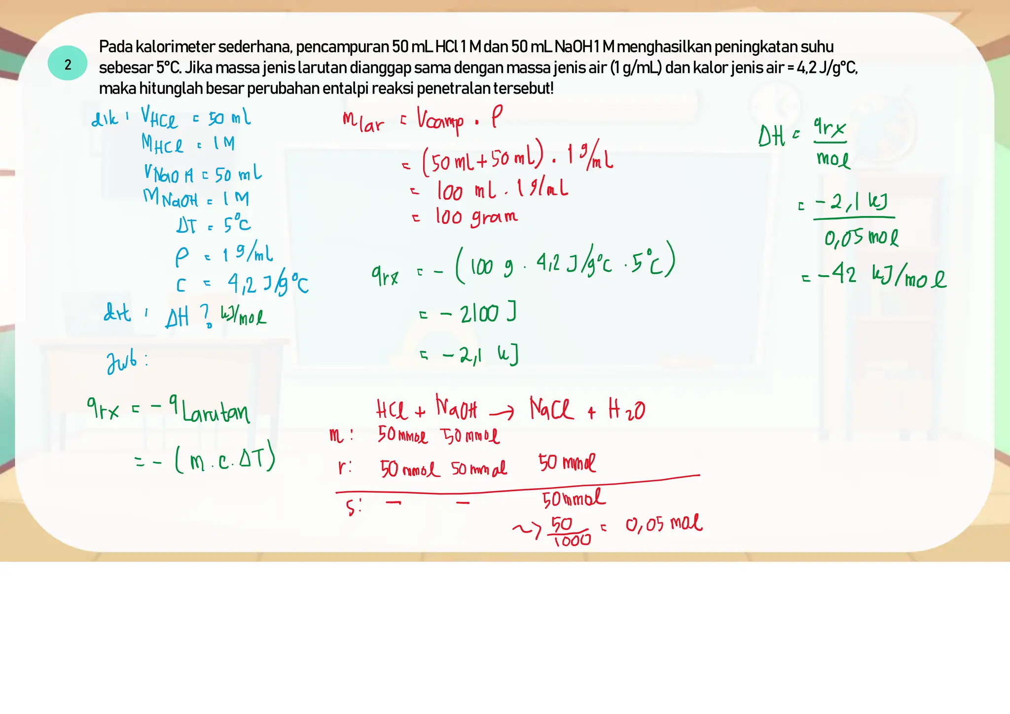 pembahasan soal kimia materi kalorimeter | DOCX