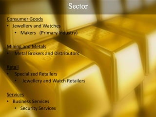 Kaloti Jewellery International Group | PPT