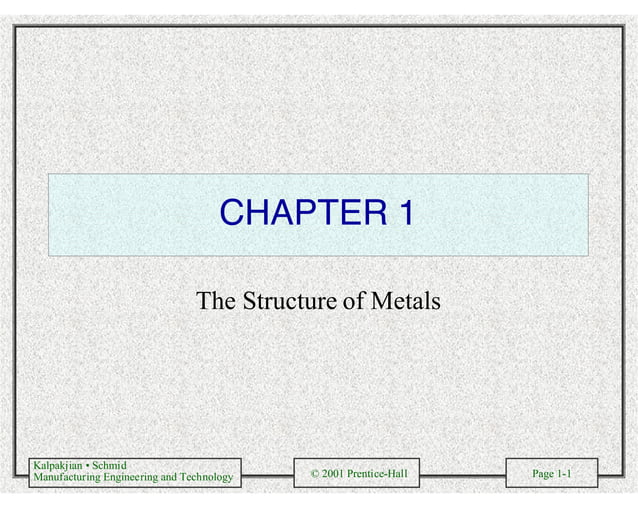 Manufacturing engineering and technology - Schmid and Kalpakjian | PDF