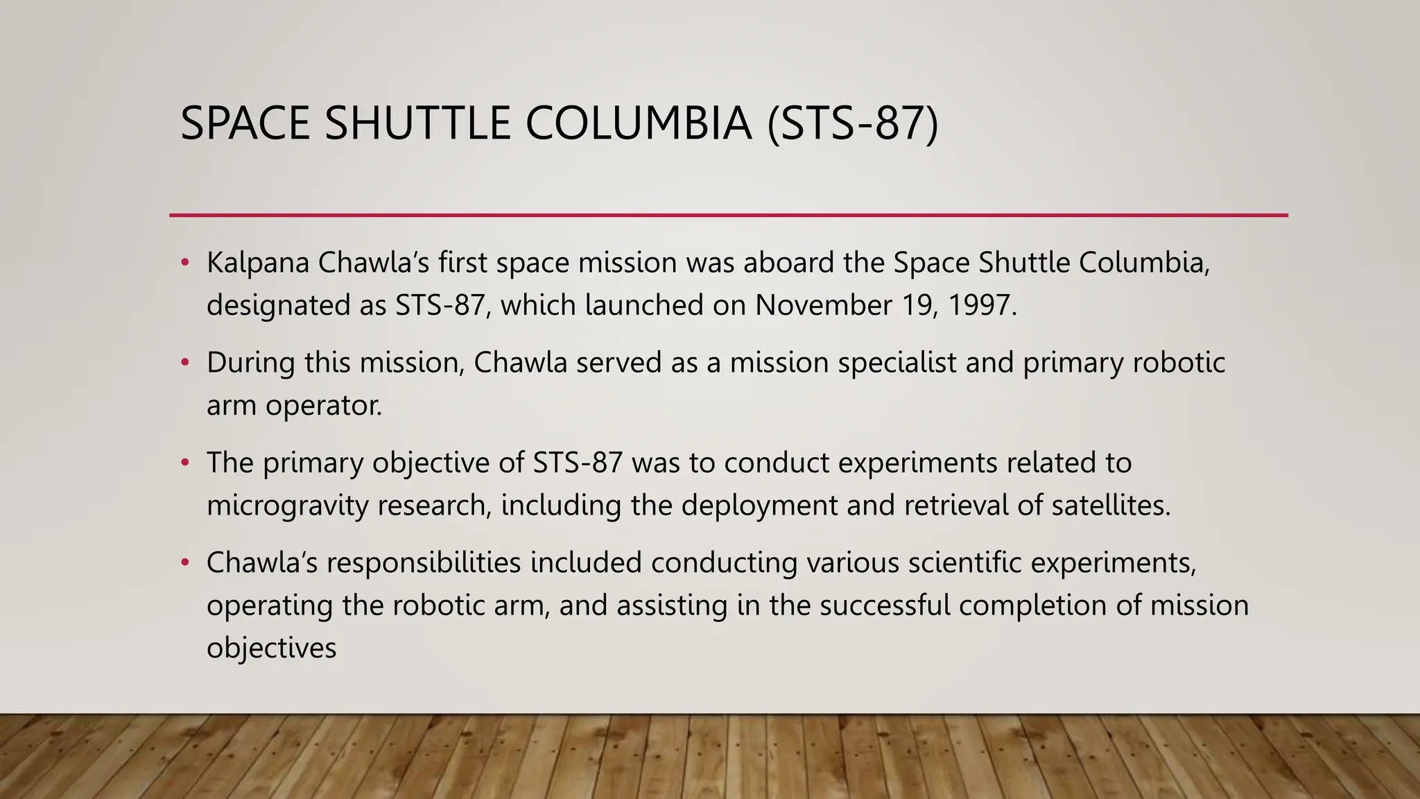 major contributions of scientist Kalpana chawla | PPTX