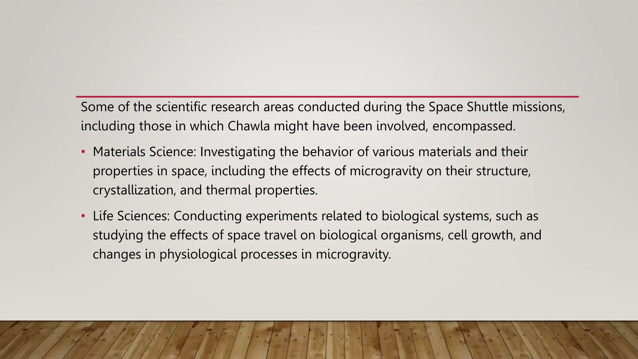 major contributions of scientist Kalpana chawla | PPTX