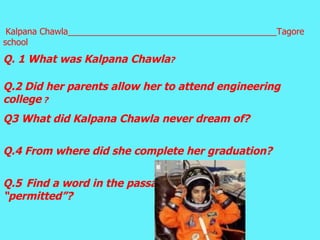 Kalpana chawla 6 | PPT