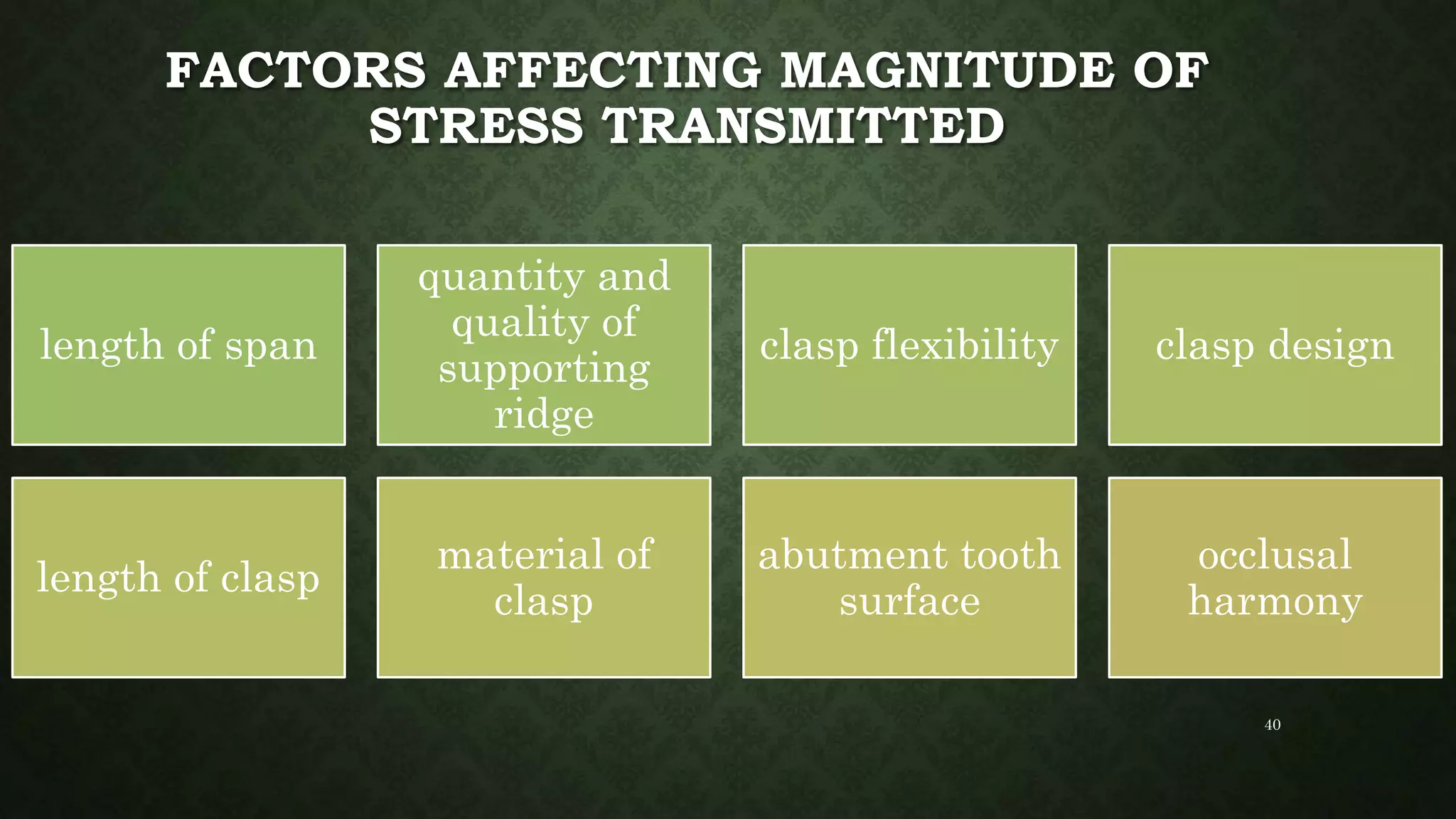 Kalpana stress breakers in rpd | PPTX