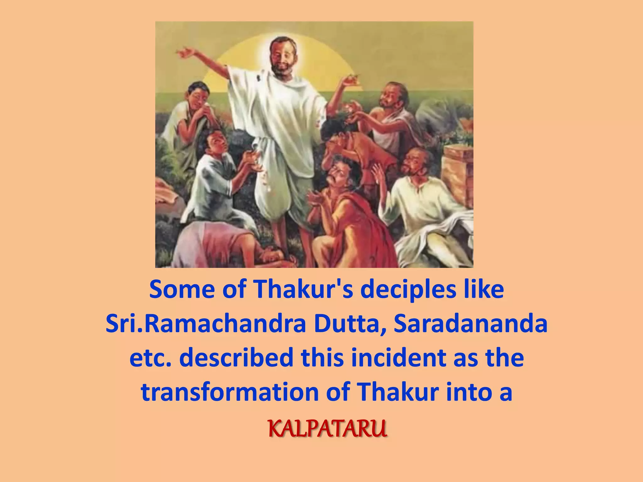 Kalpataru Diwas : The day of Sri RamaKrishna Paramhansa's Self ...