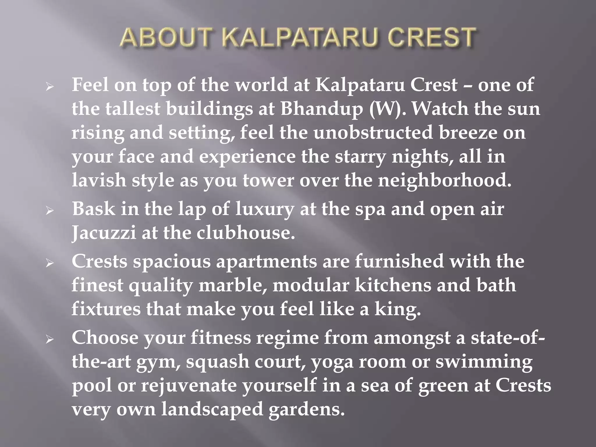 KALPATARU CREST | PPSX