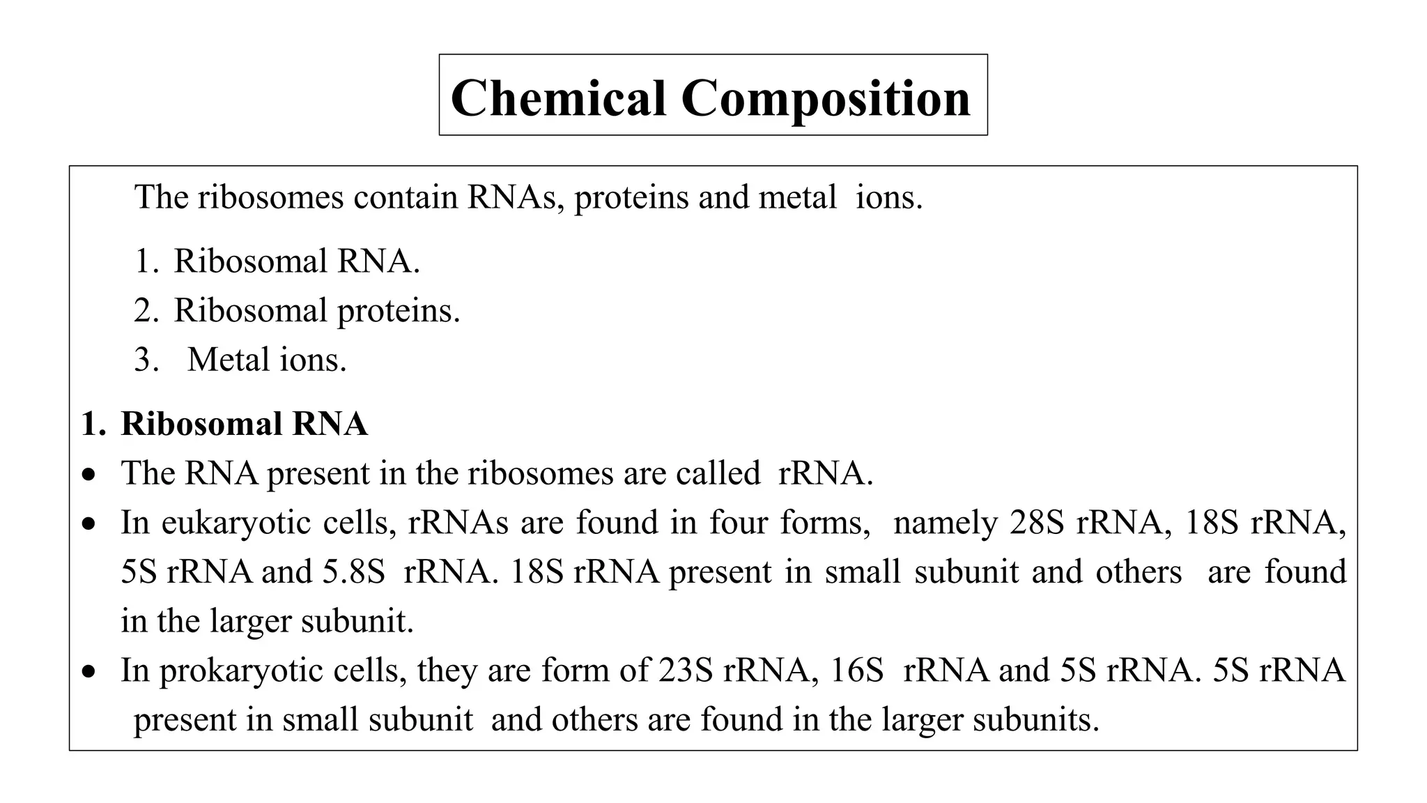 Ribosomes - Origin, Chemical composition, Structure and Function | PPTX