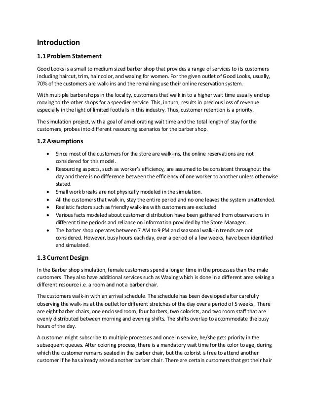 Barber Shop Simulation