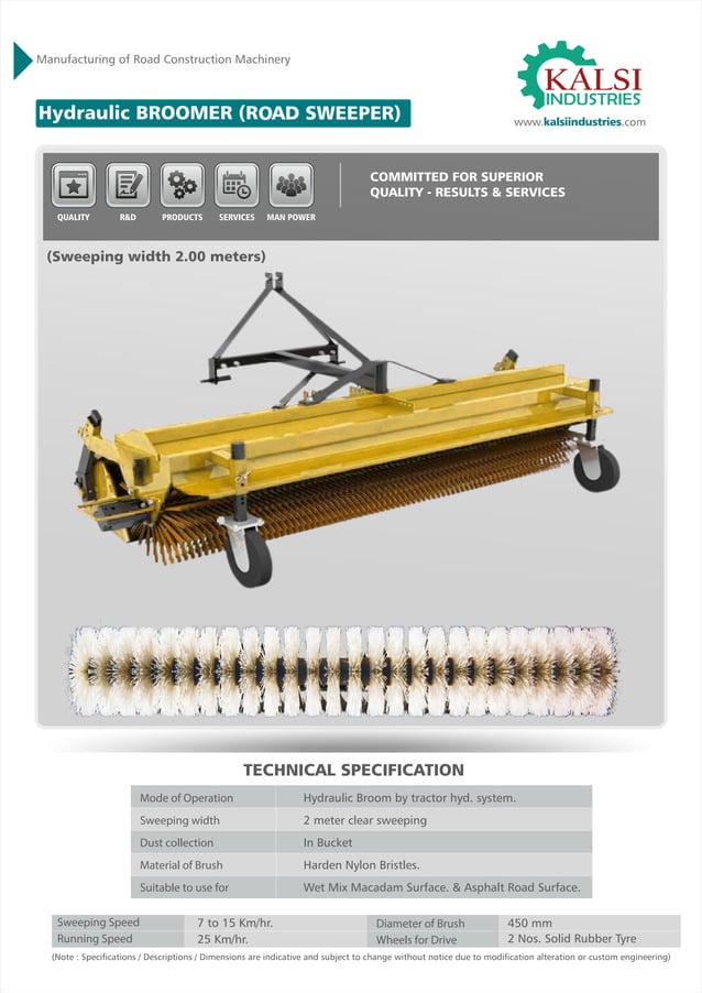 Kalsi Industries Road Construction Machinery.pdf