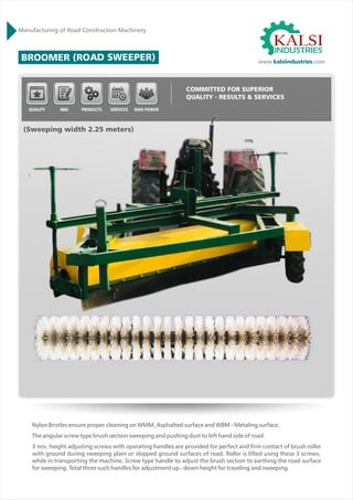 Kalsi Industries Road Construction Machinery.pdf
