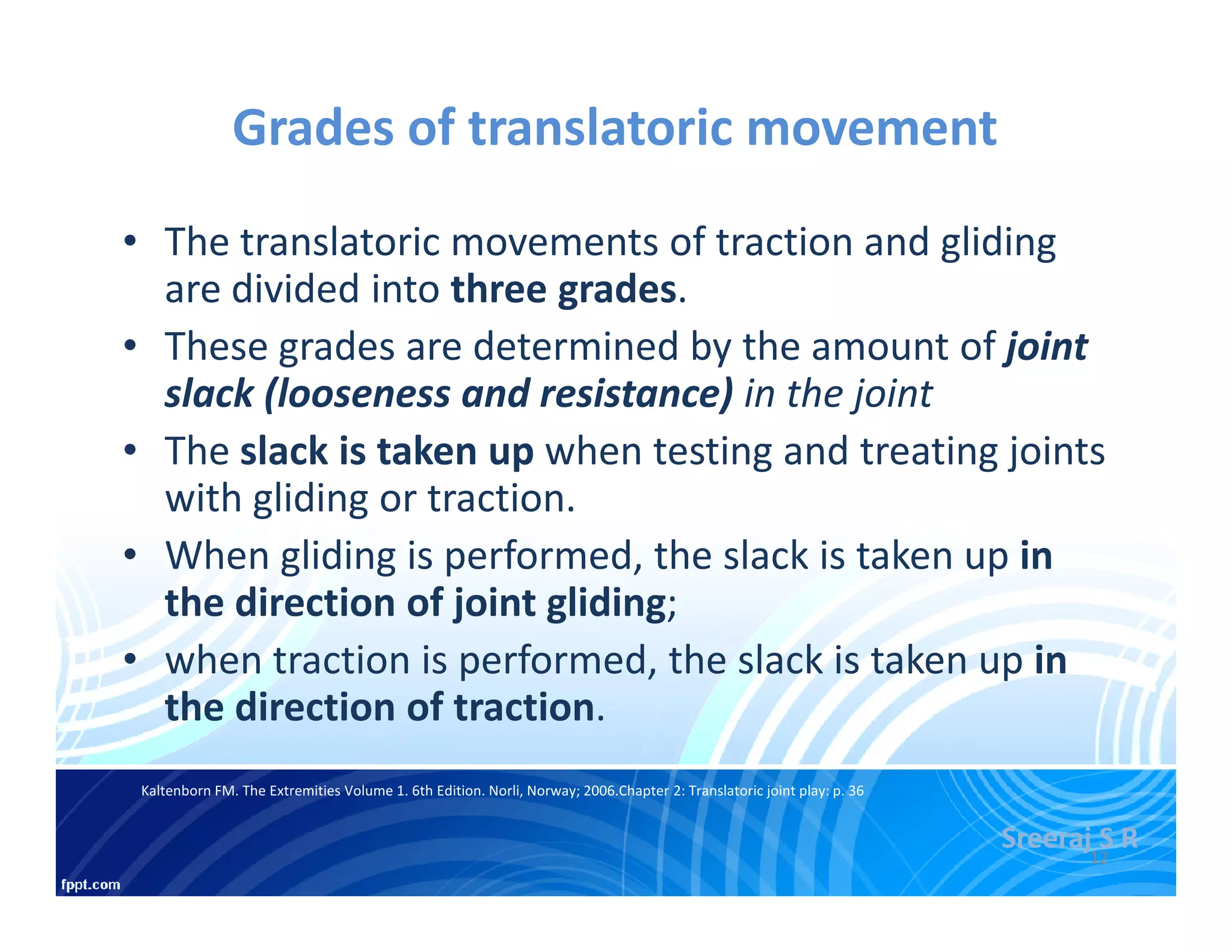 Kaltenborn manual mobilization srs | PDF