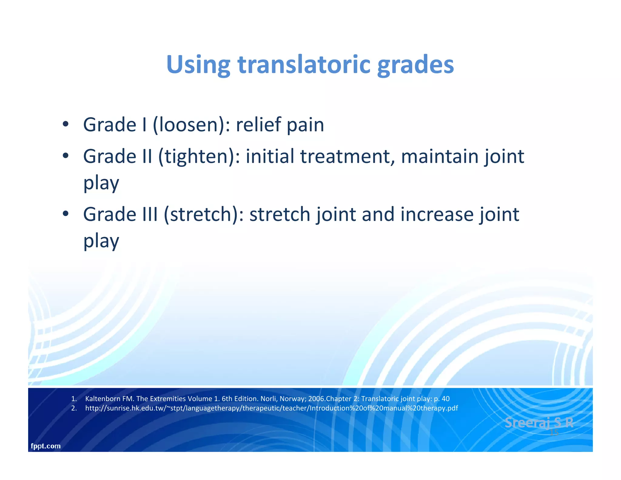 Kaltenborn manual mobilization srs | PDF