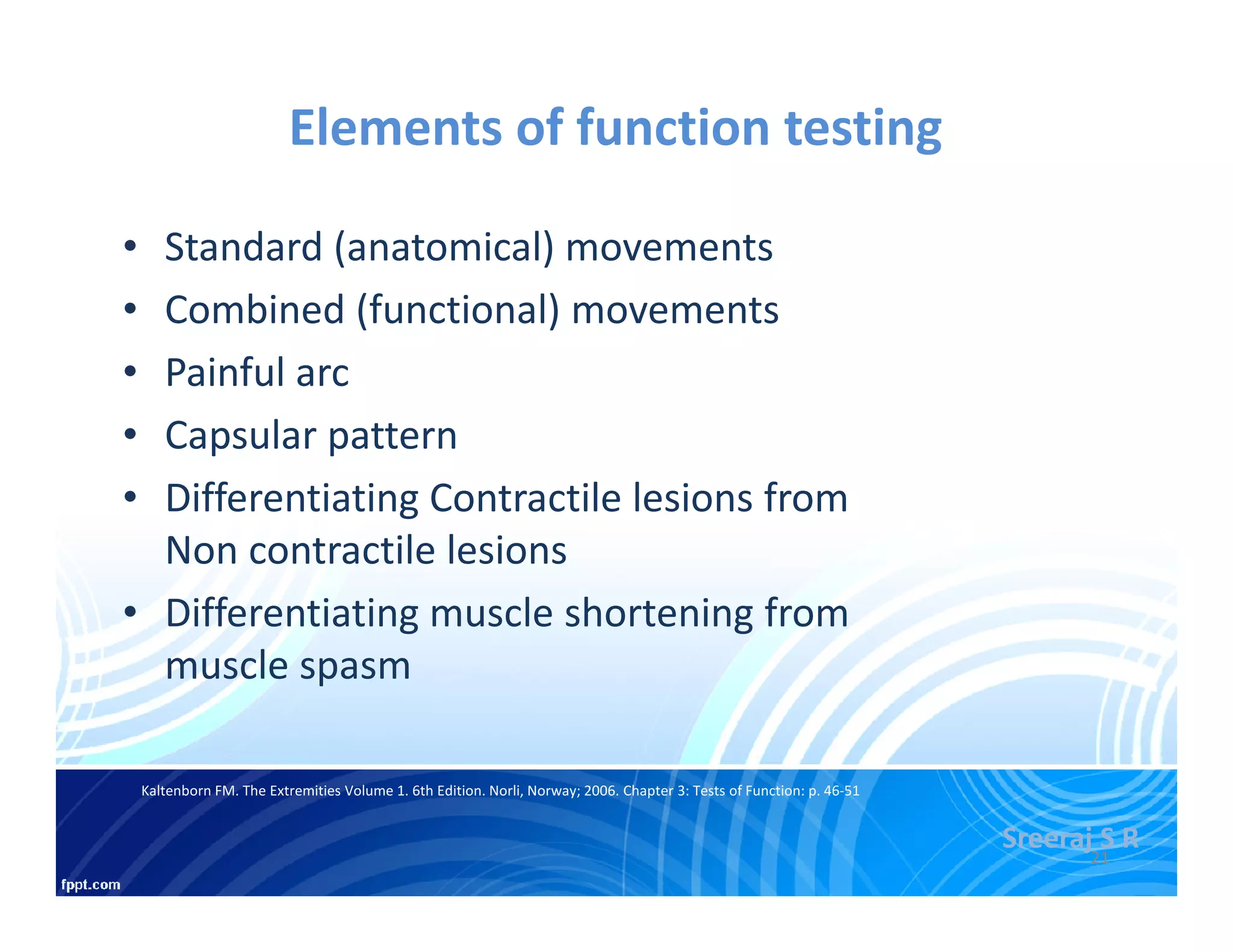 Kaltenborn manual mobilization srs | PDF